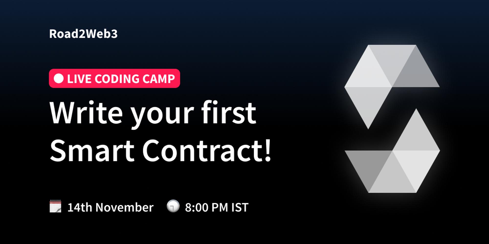 Code Camp I - Solidity Hello World - Road2Web3 · Zoom · Luma