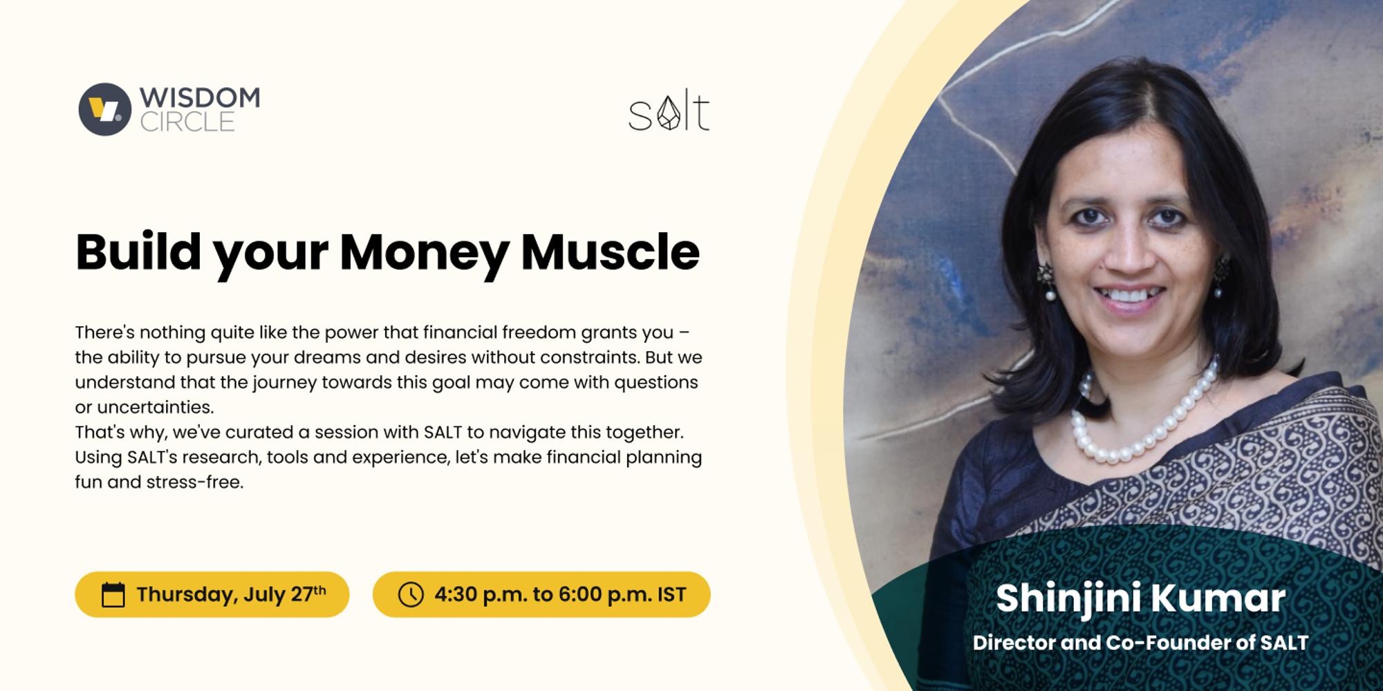 Build your Money Muscle · Zoom · Luma