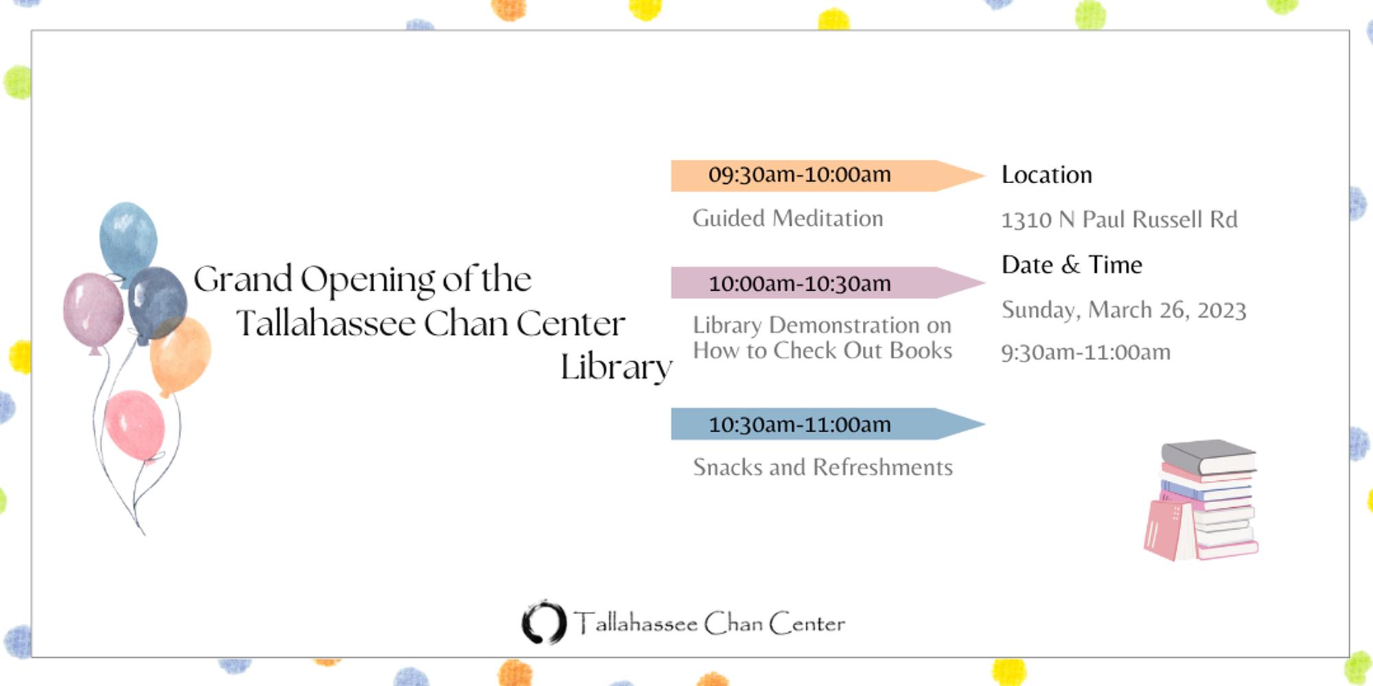 Grand Opening of the Tallahassee Chan Center Library · Luma