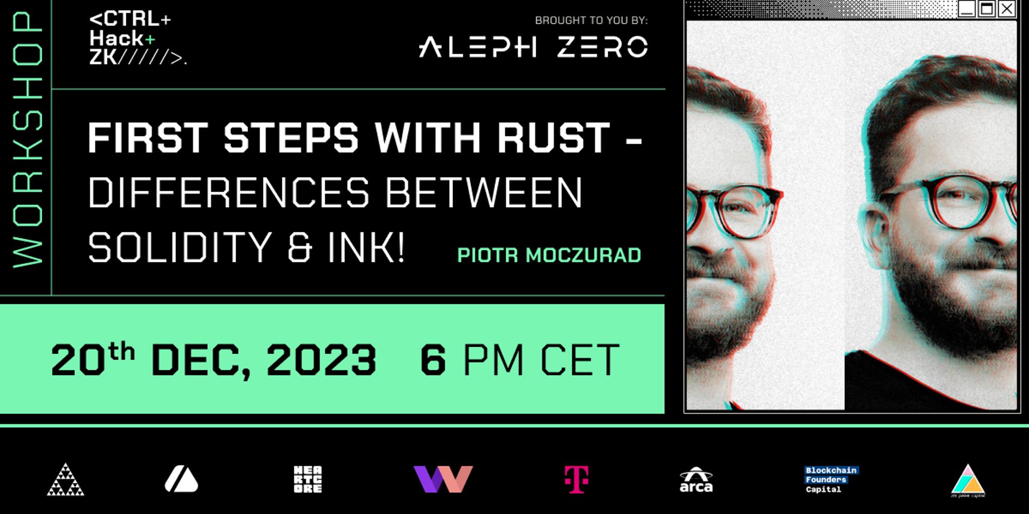 First Steps with Rust: Differences Between Solidity and ink! [Online ...