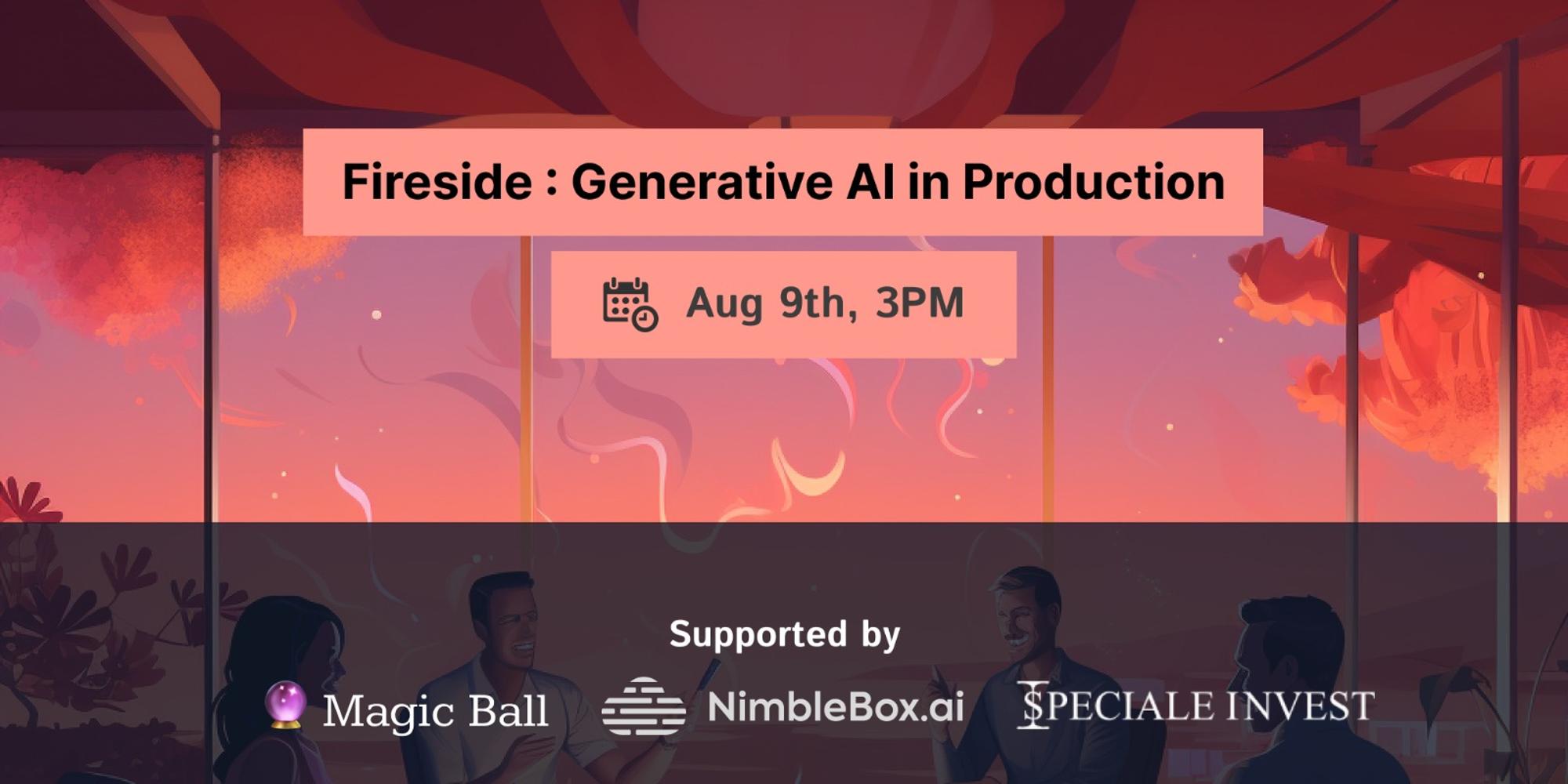 Generative AI in Production (BLR) | NimbleBox.ai × Magic Ball × Speciale Invest · Luma
