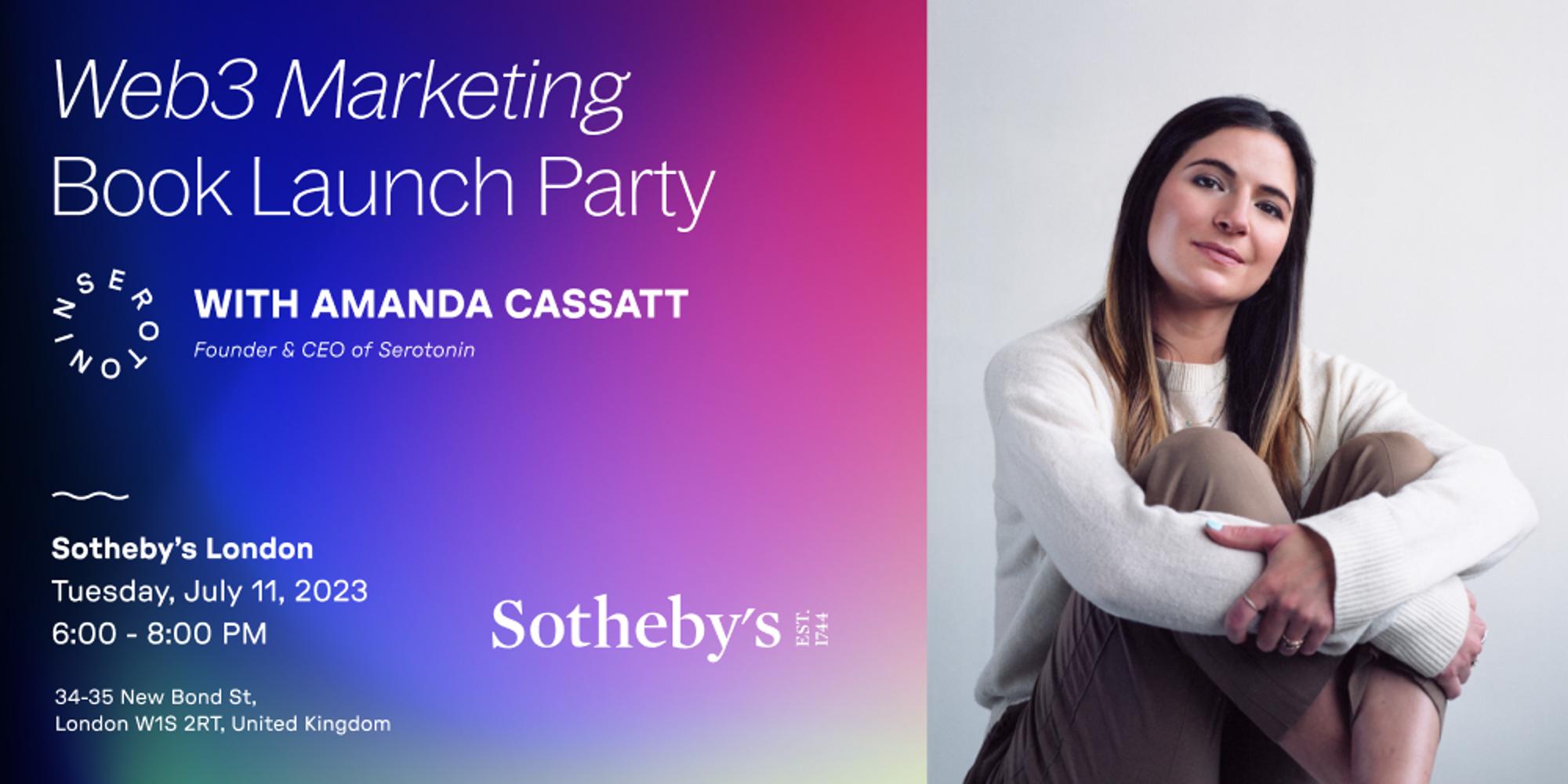 UK Book Launch Party with Amanda Cassatt & Sotheby's · Luma