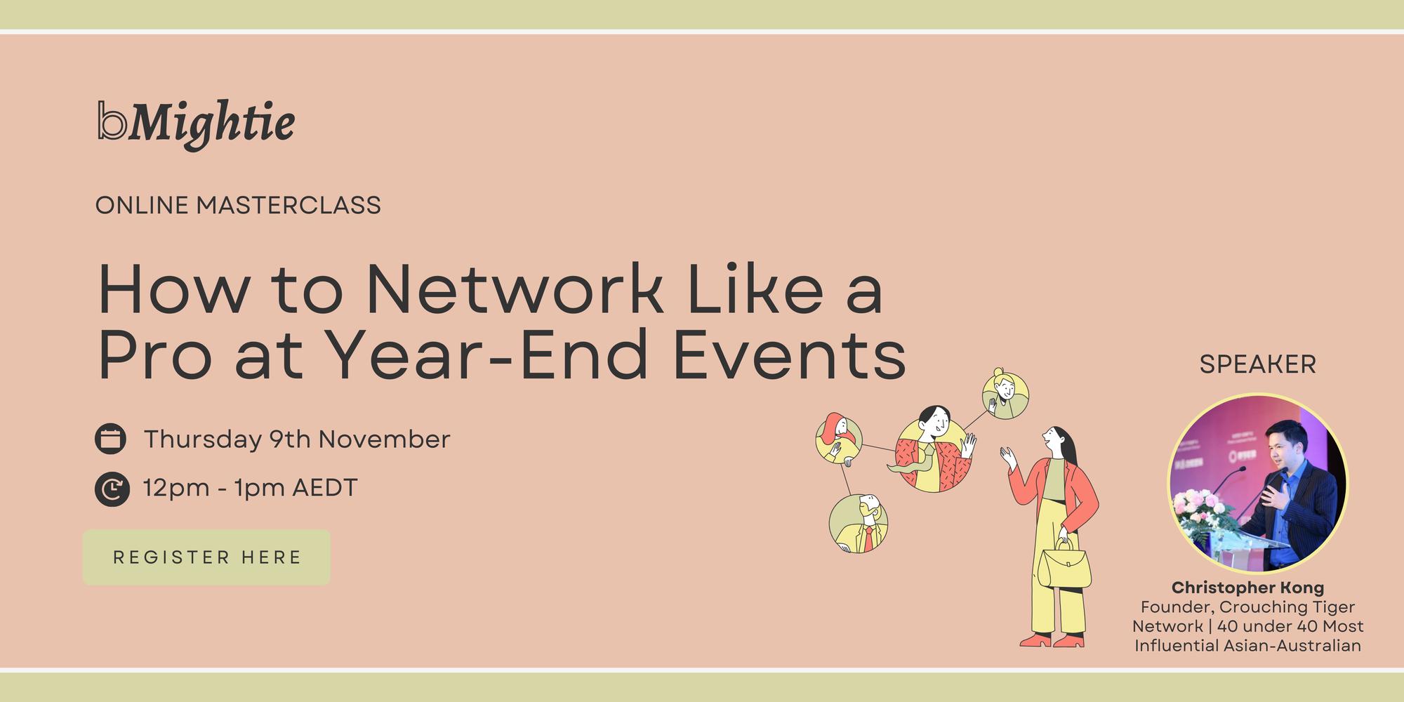 How to Network Like a Pro at Year-End Events · Zoom · Luma
