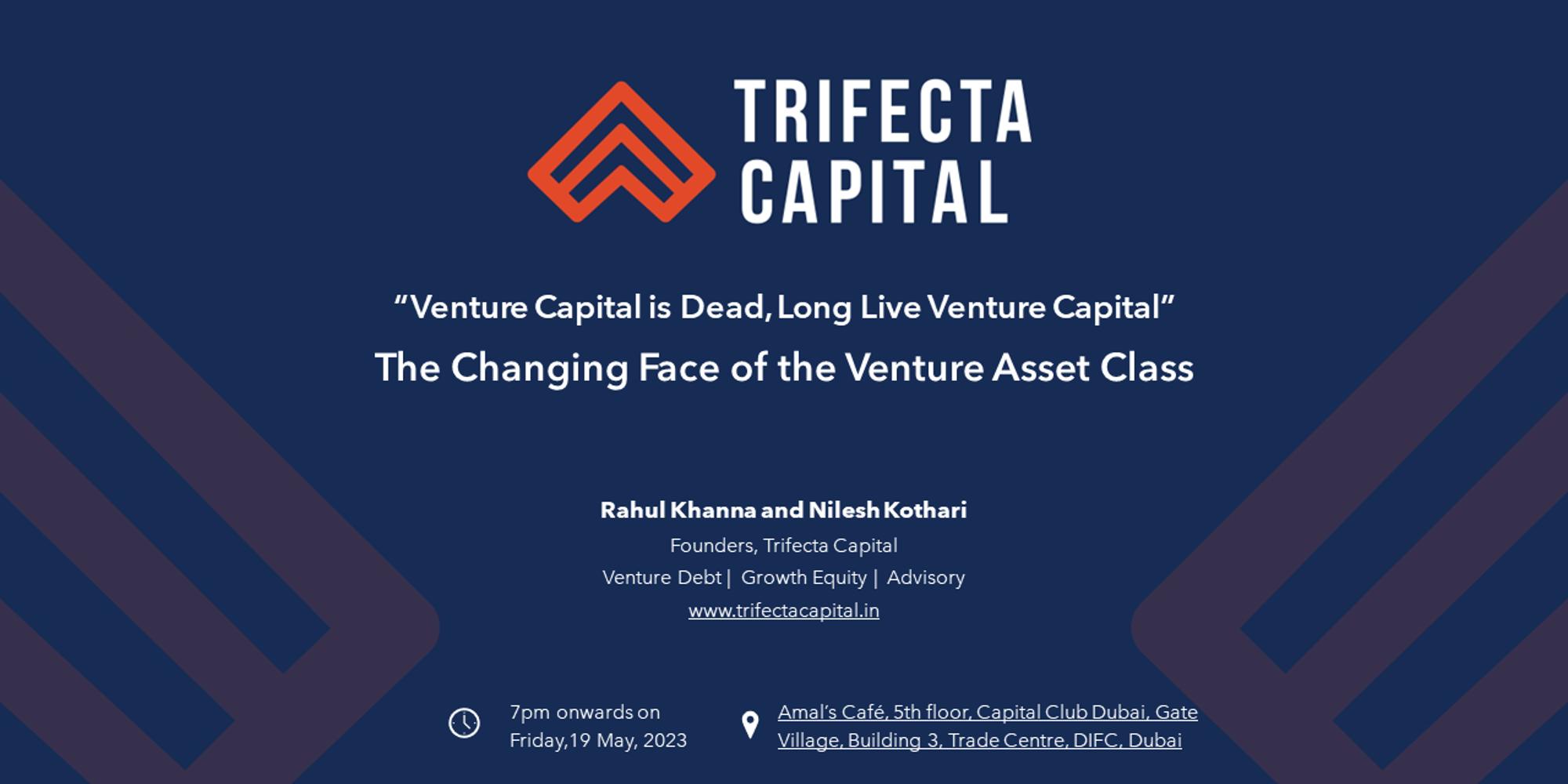 Trifecta Capital - Changing Face of the Venture Asset Class · Luma
