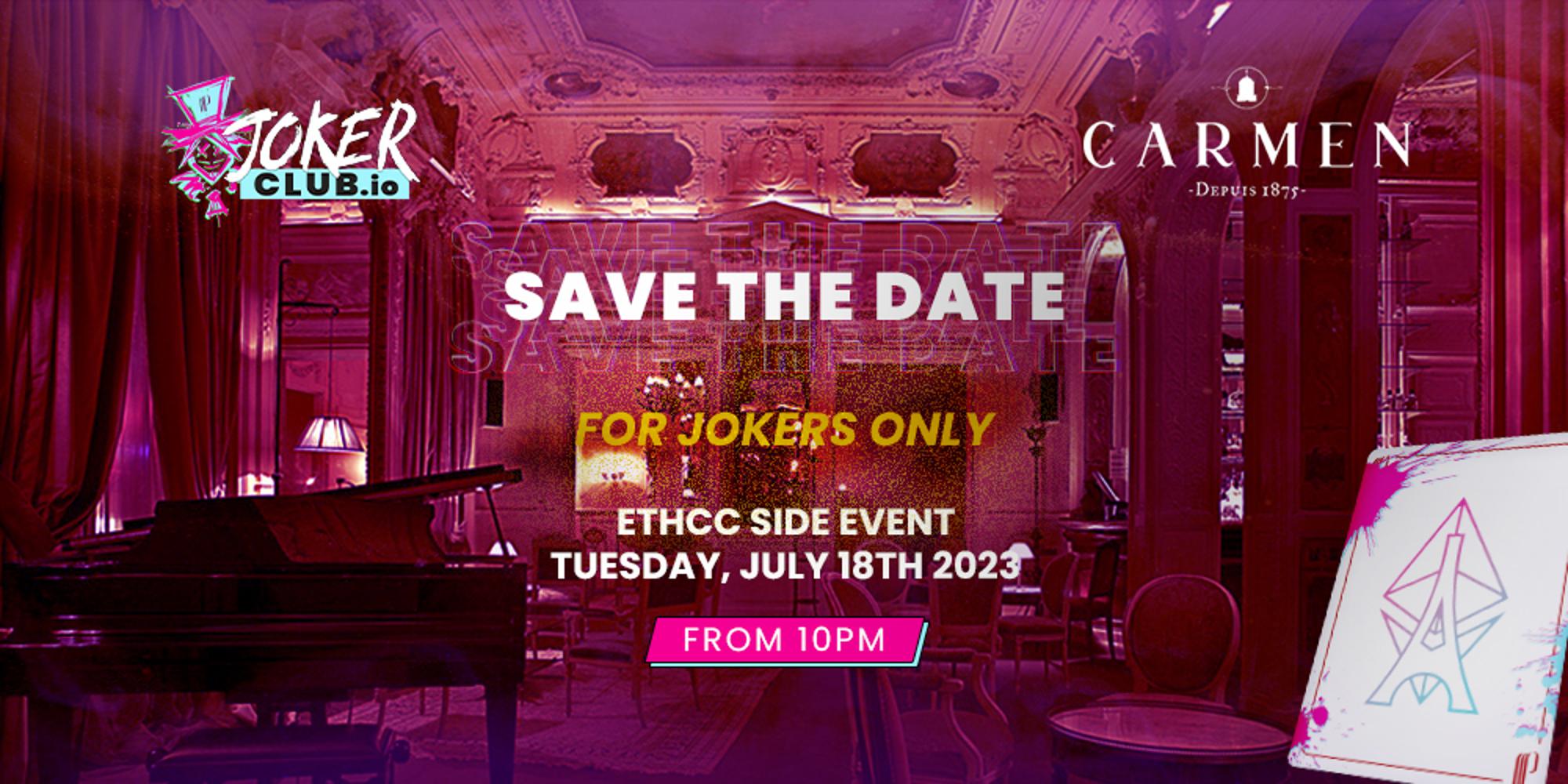 JOKER CLUB PARTY ETHCC SIDE EVENT · Luma