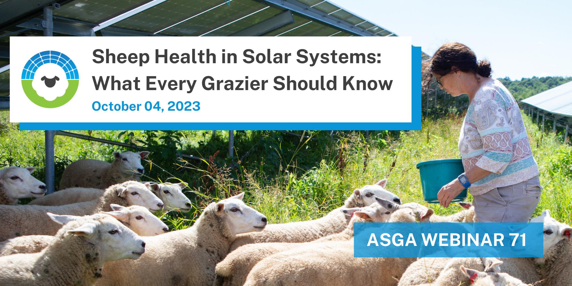 ASGA Call 71: Sheep Health in Solar Systems · Zoom · Luma
