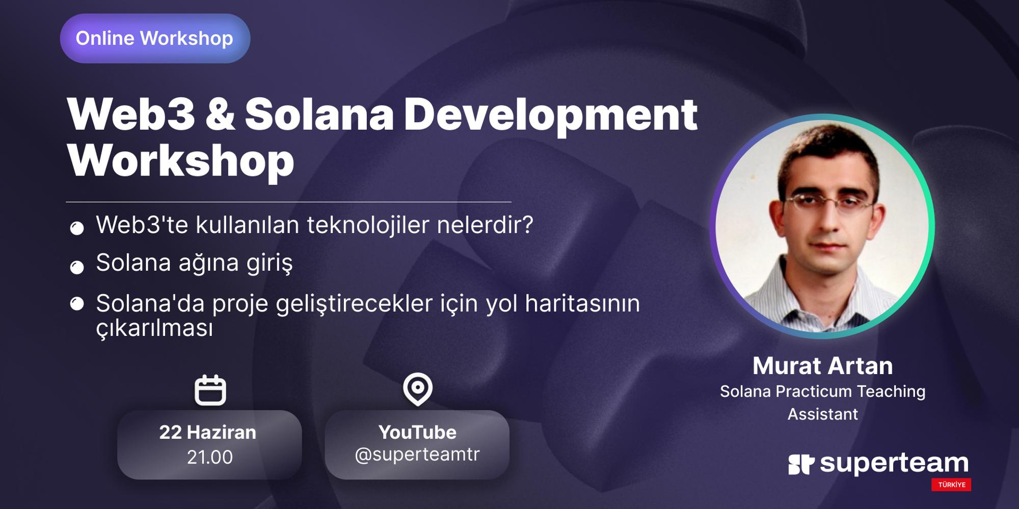 web3 & Solana Development Workshop · Luma