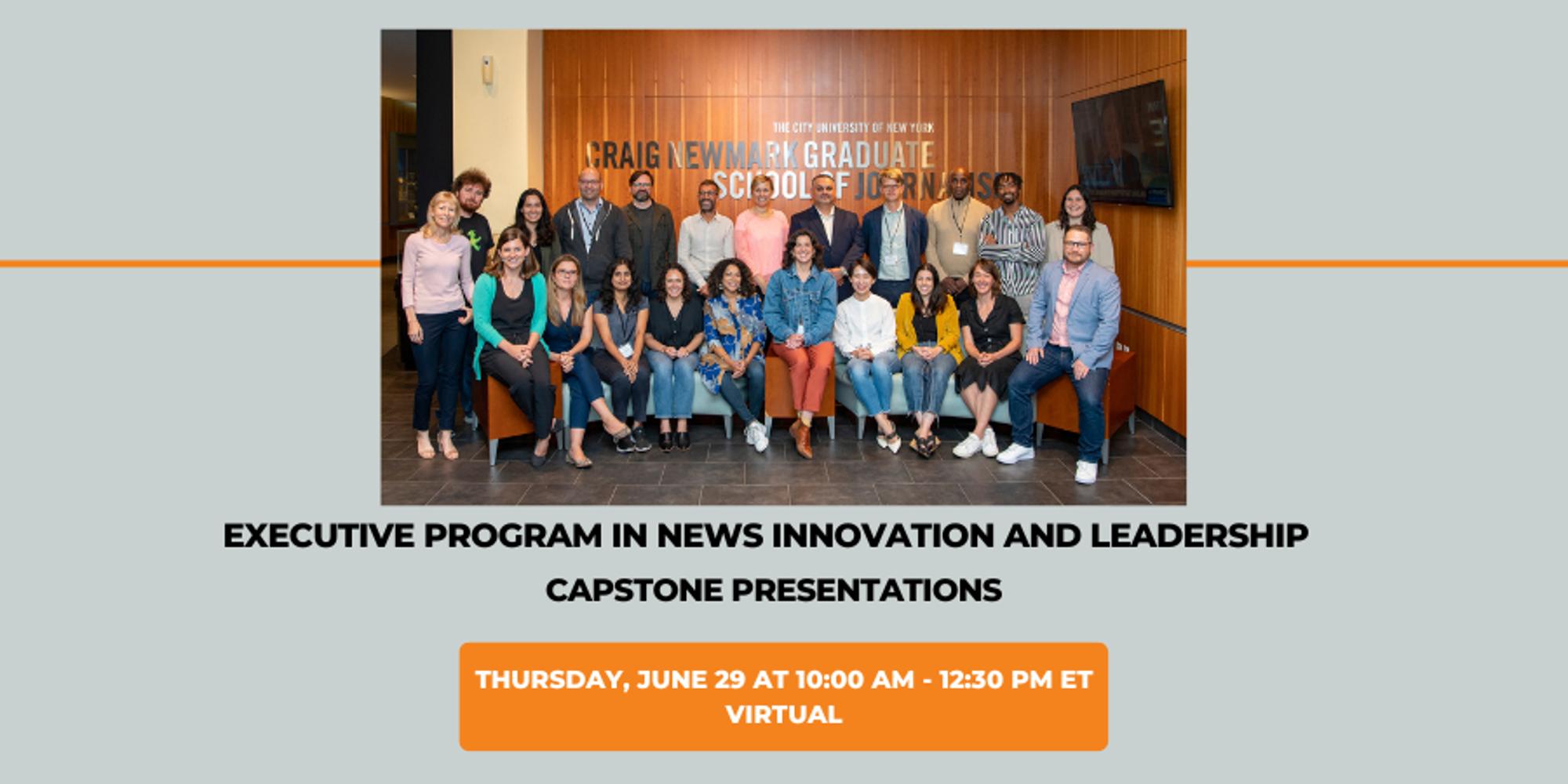 Executive Program Capstone Presentations (Virtual) · Zoom · Luma