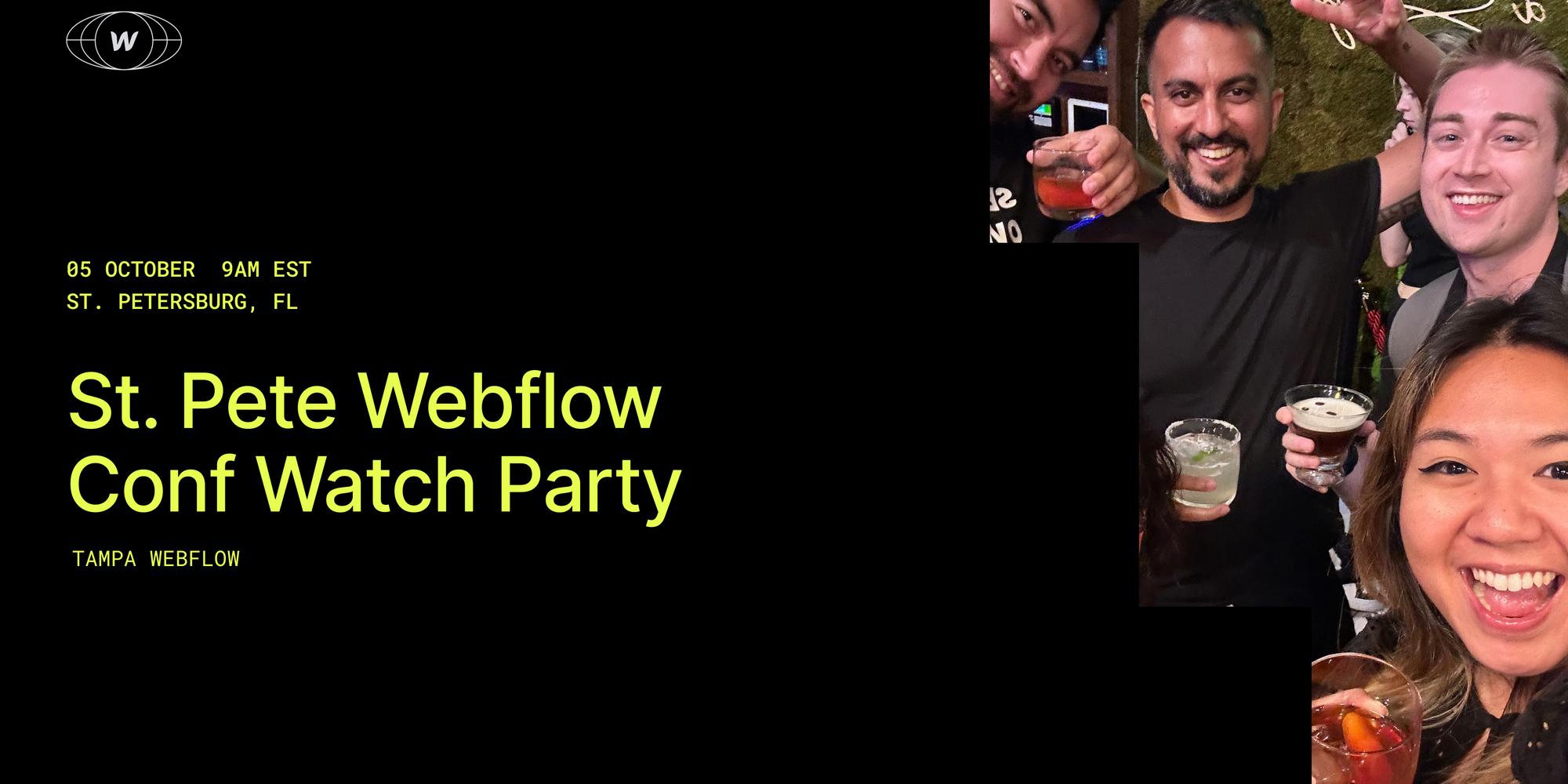 St. Pete Webflow Conf Watch Party · Luma