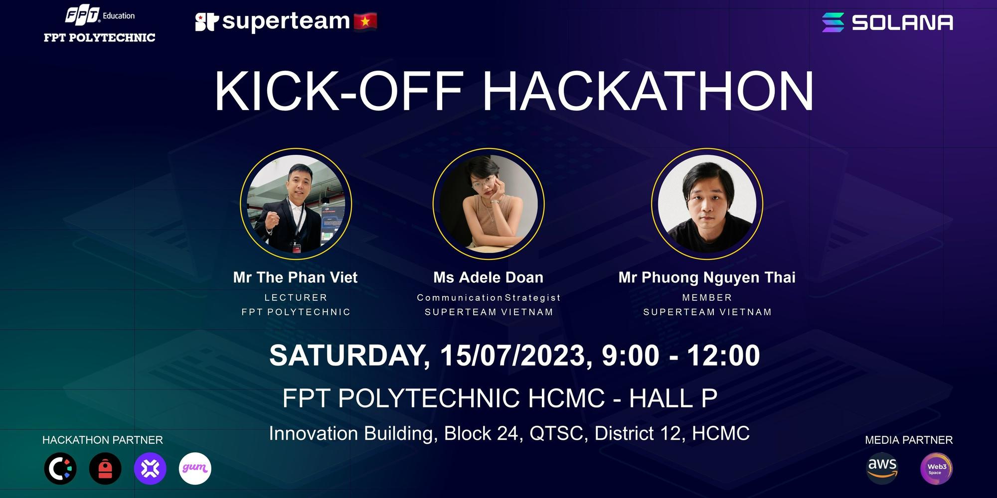 KICK-OFF CONSUMER SOLANA HACK 05 · Luma