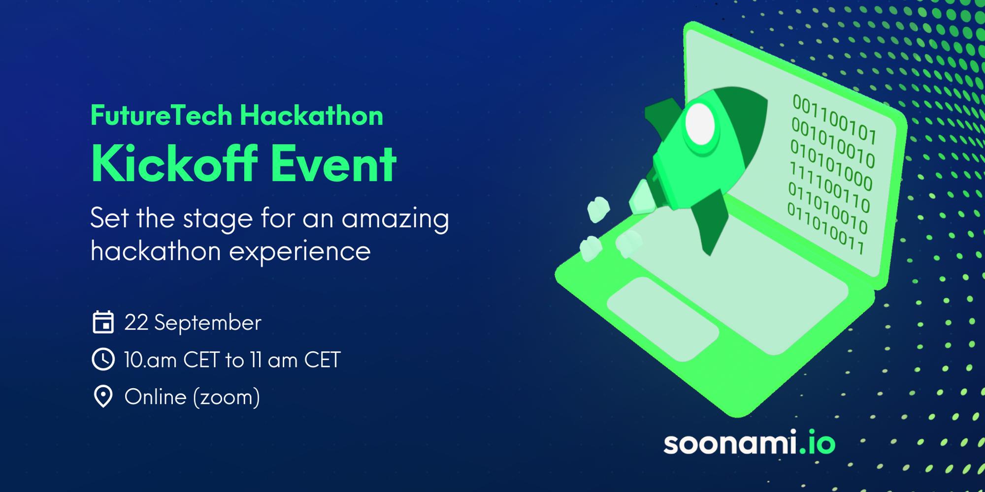 Official Kick-off : soonami FutureTech Hackathon · Zoom · Luma