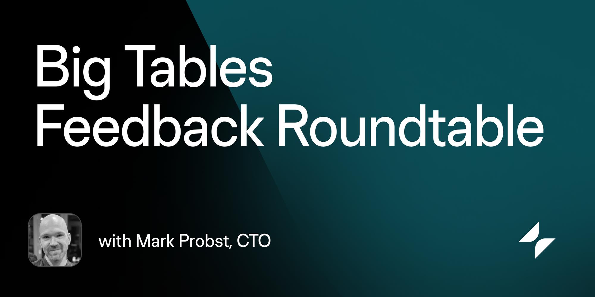 Glide Big Tables Beta Feedback Zoom Luma