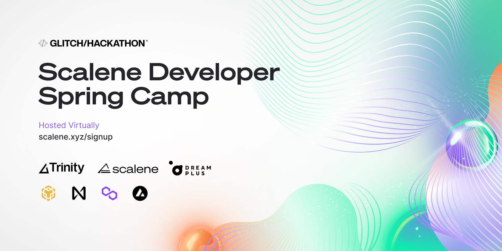 🌈 Scalene Developer Spring Camp · Zoom · Luma