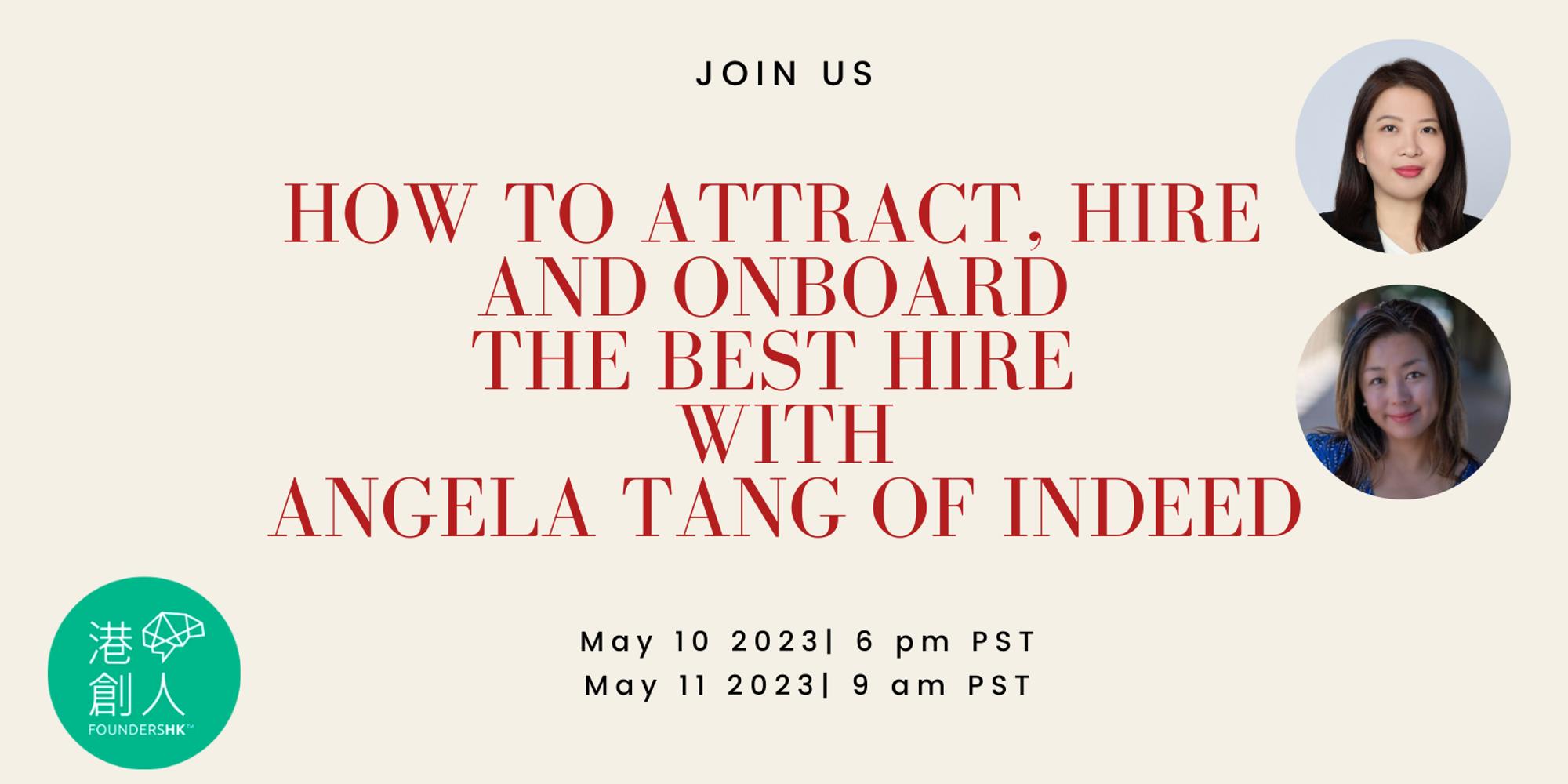 FoundersHK meets Angela Tang, CMO of Indeed Flex: How to Attract, Hire ...