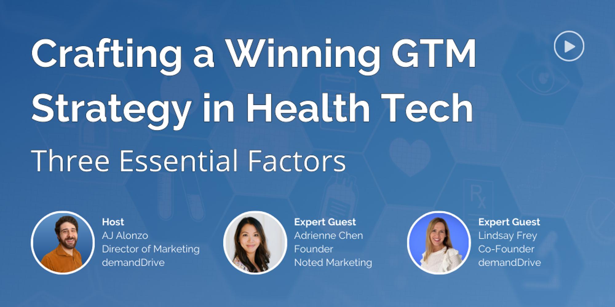 Crafting a Winning GTM Strategy in Health Tech · Luma