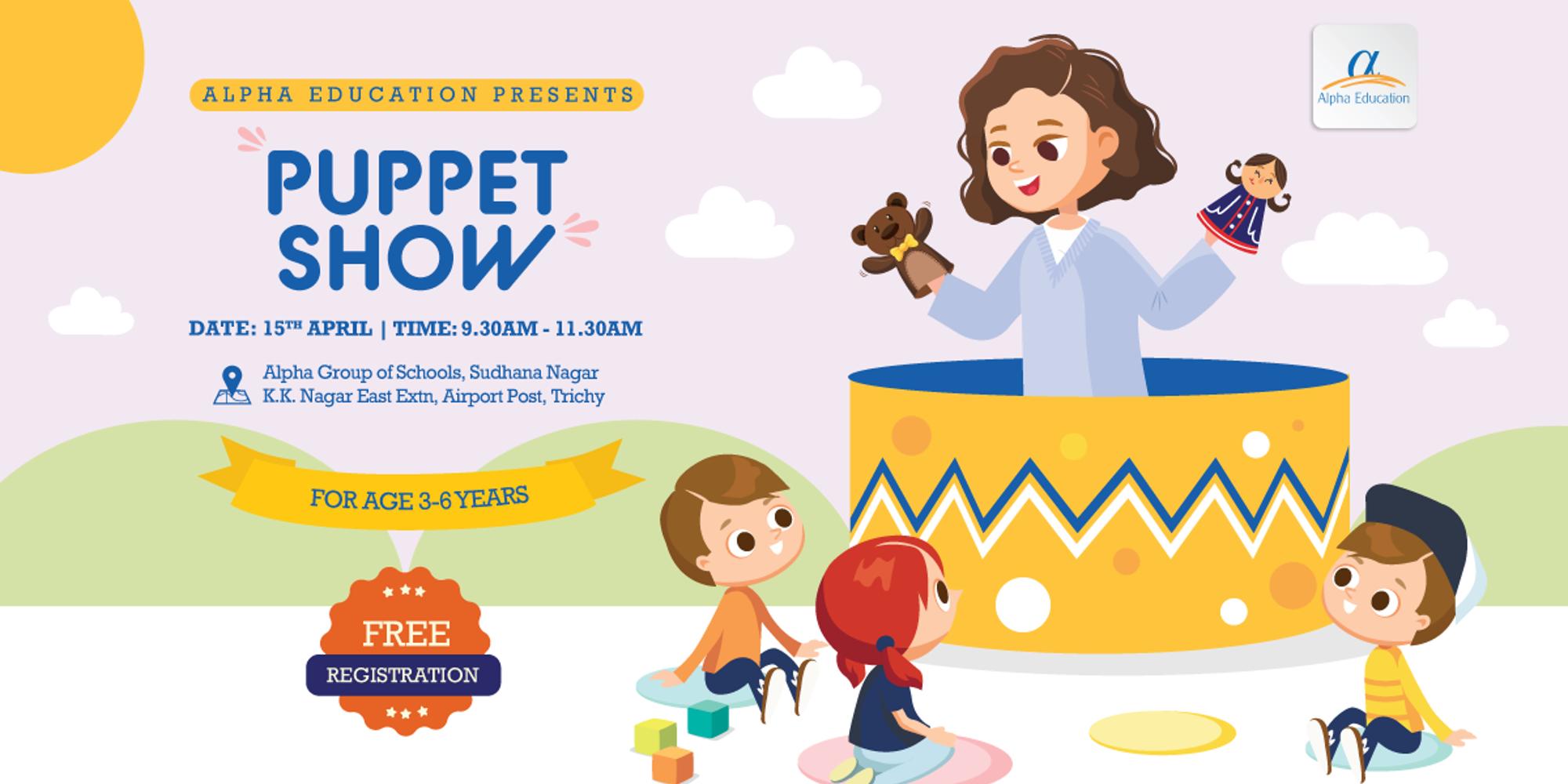 PUPPET SHOW - A FUN-FILLED ACTIVITY DAY @ ALPHA EDUCATION, TRICHY · Luma