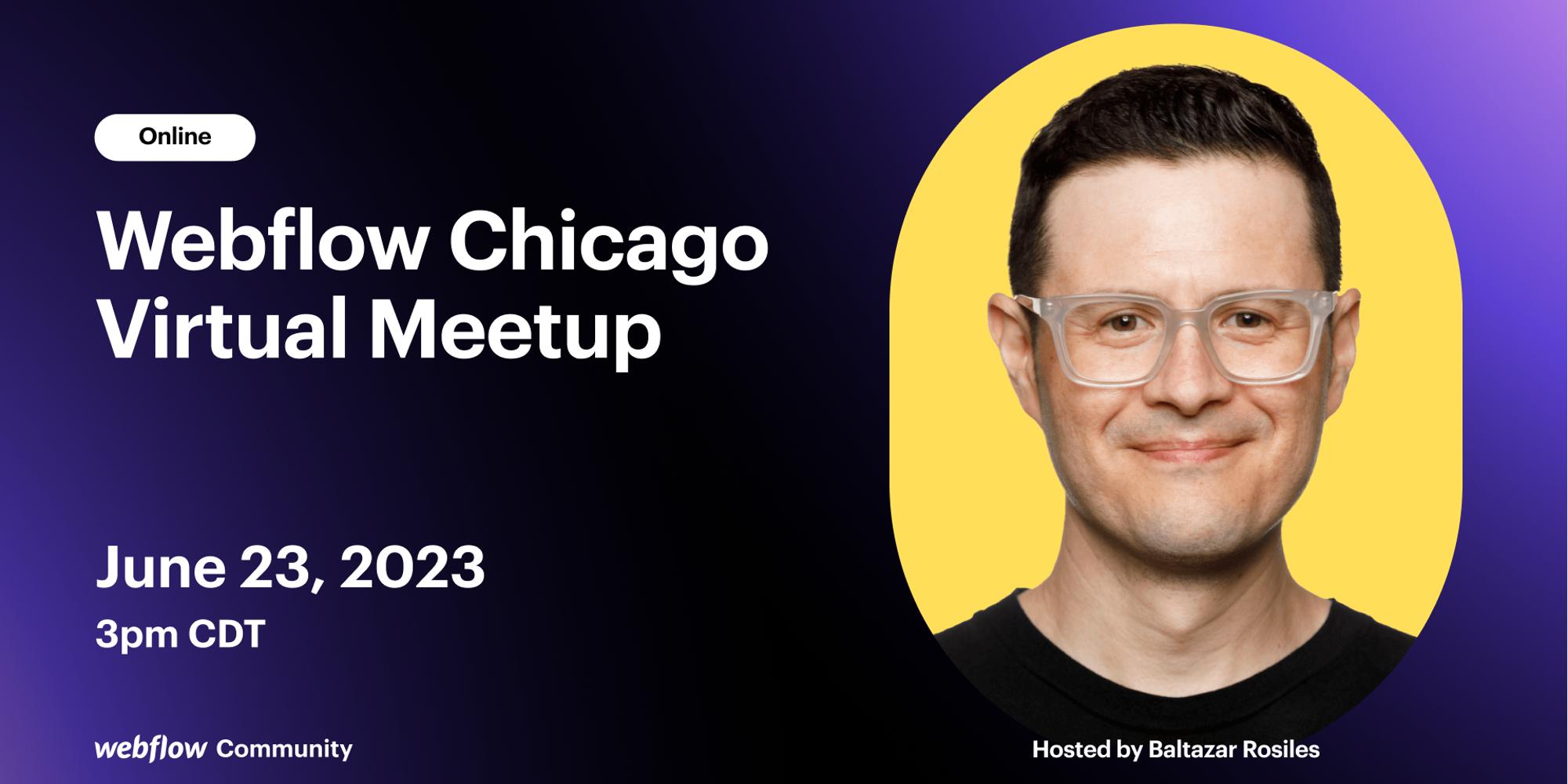 Webflow Chicago Virtual Meetup · Luma