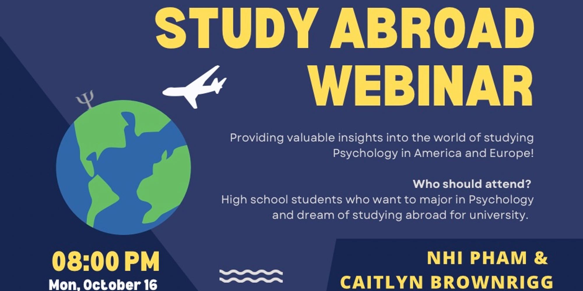 Study Abroad Webinar · Luma
