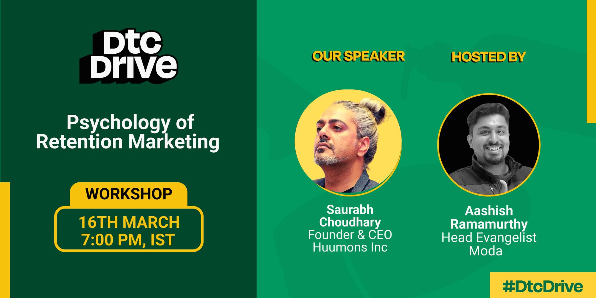 Psychology of Retention Marketing: Workshop · Zoom · Luma