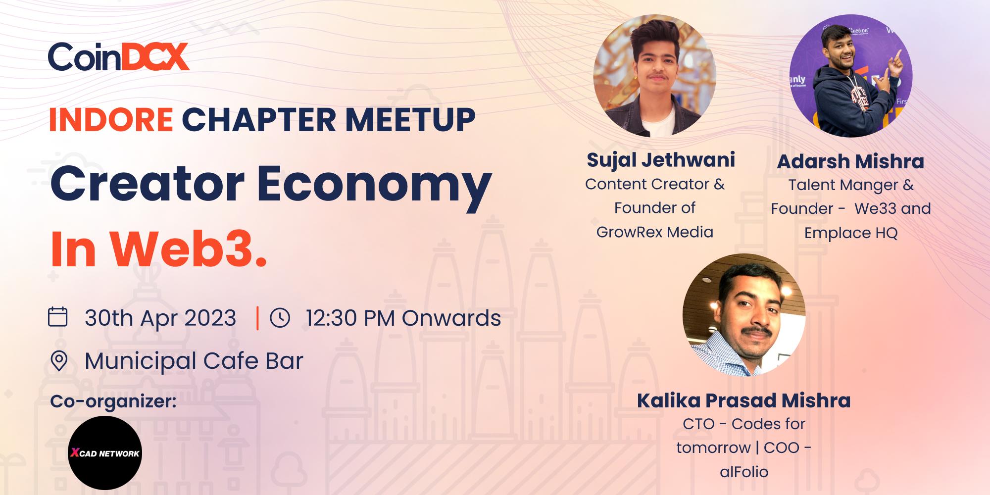 CoinDCX Mumbai Chapter - Creator Economy in Web3 · Luma
