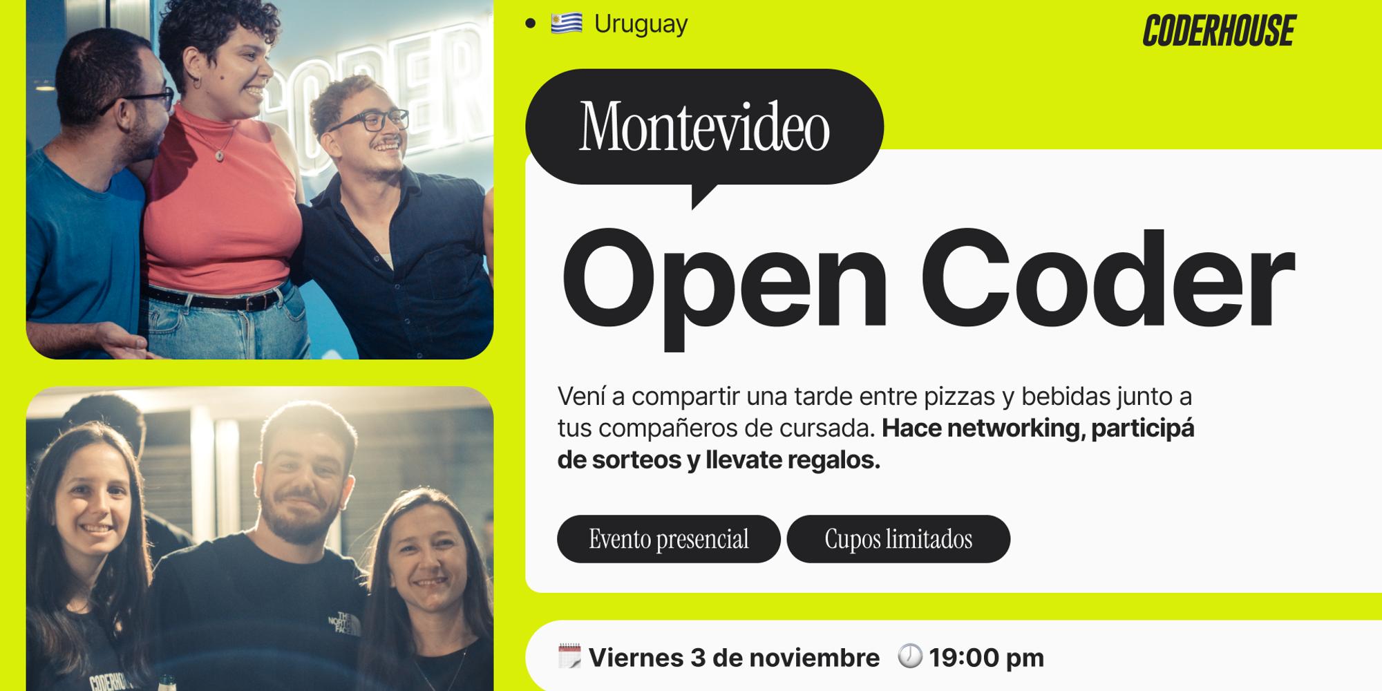 OpenCoder Montevideo - Presencial 🇺🇾 · Luma