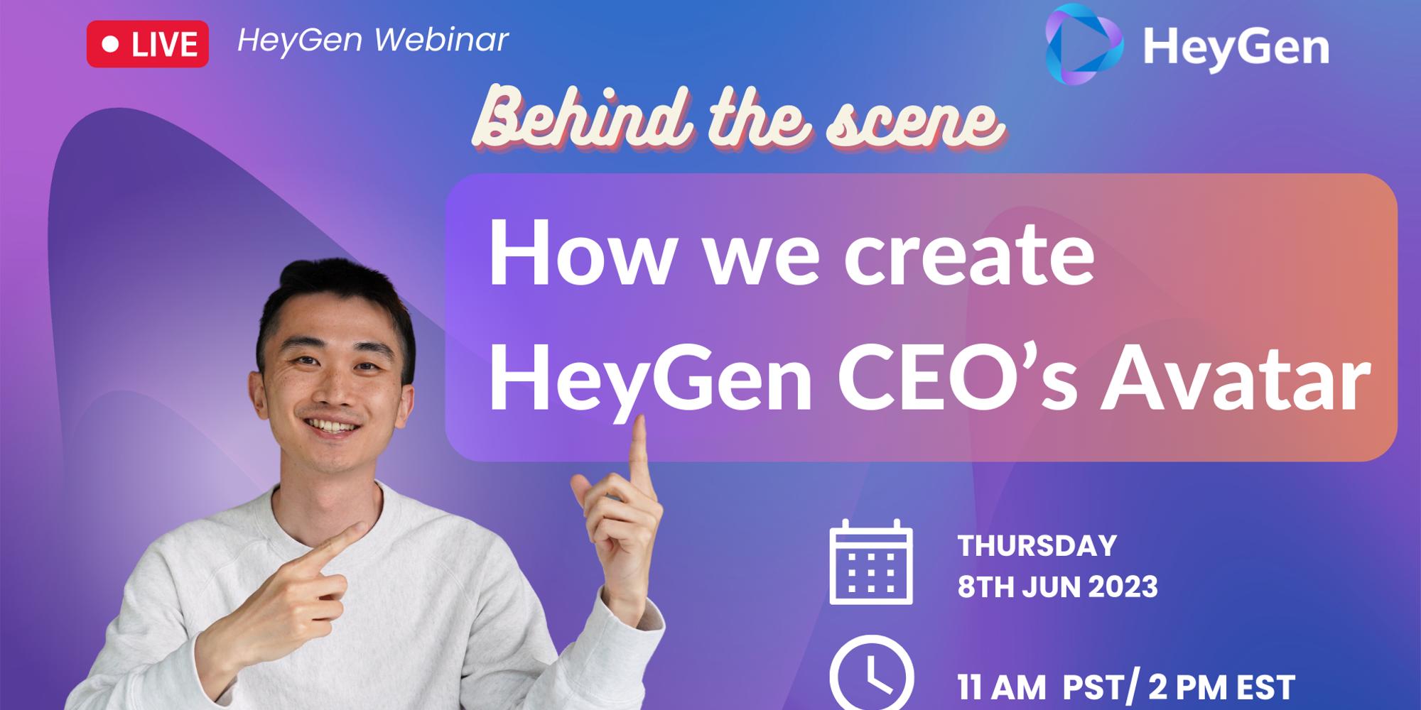 Behind the scene: How we create HeyGen CEO’s Avatar · Luma