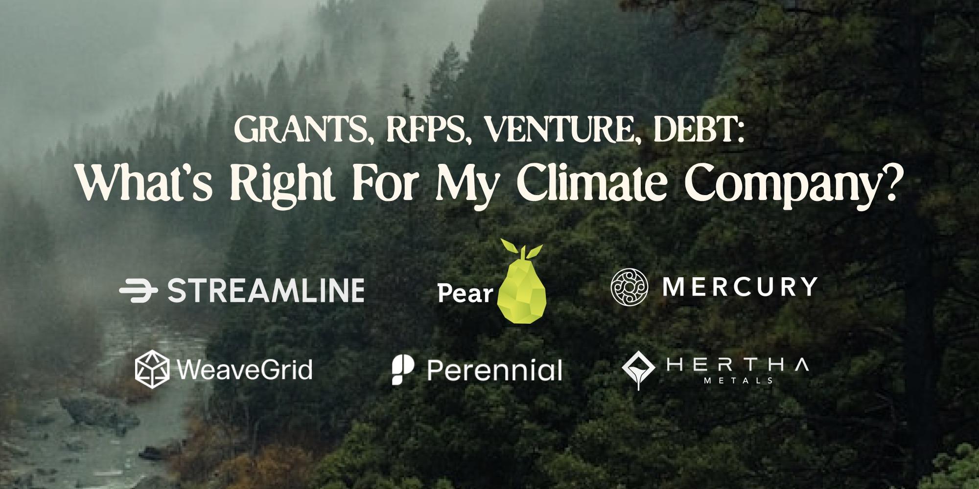 Pear VC x Streamline presents: Grants, RFPs, Venture, Debt - What's ...