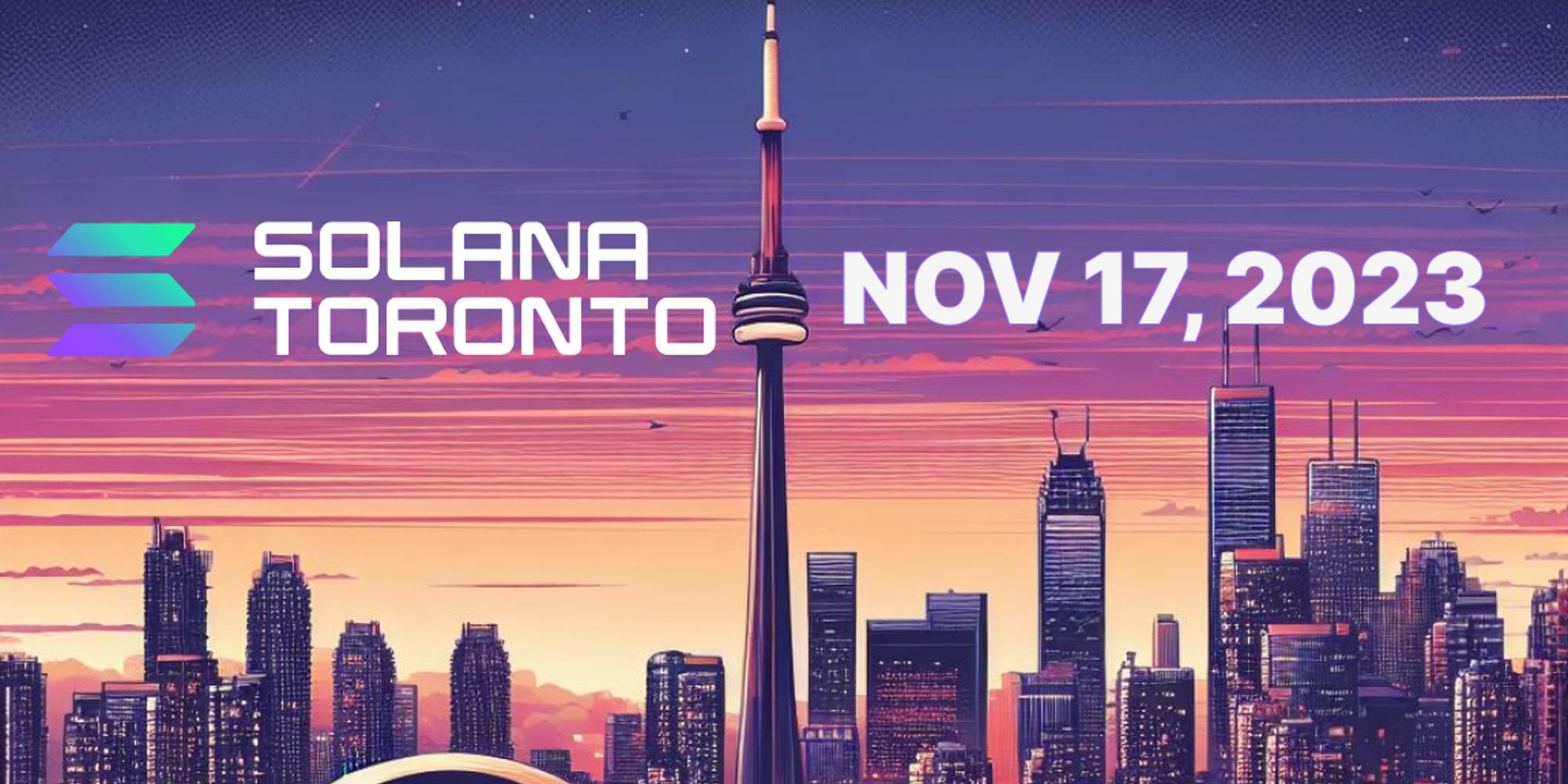 Solana Toronto November · Luma