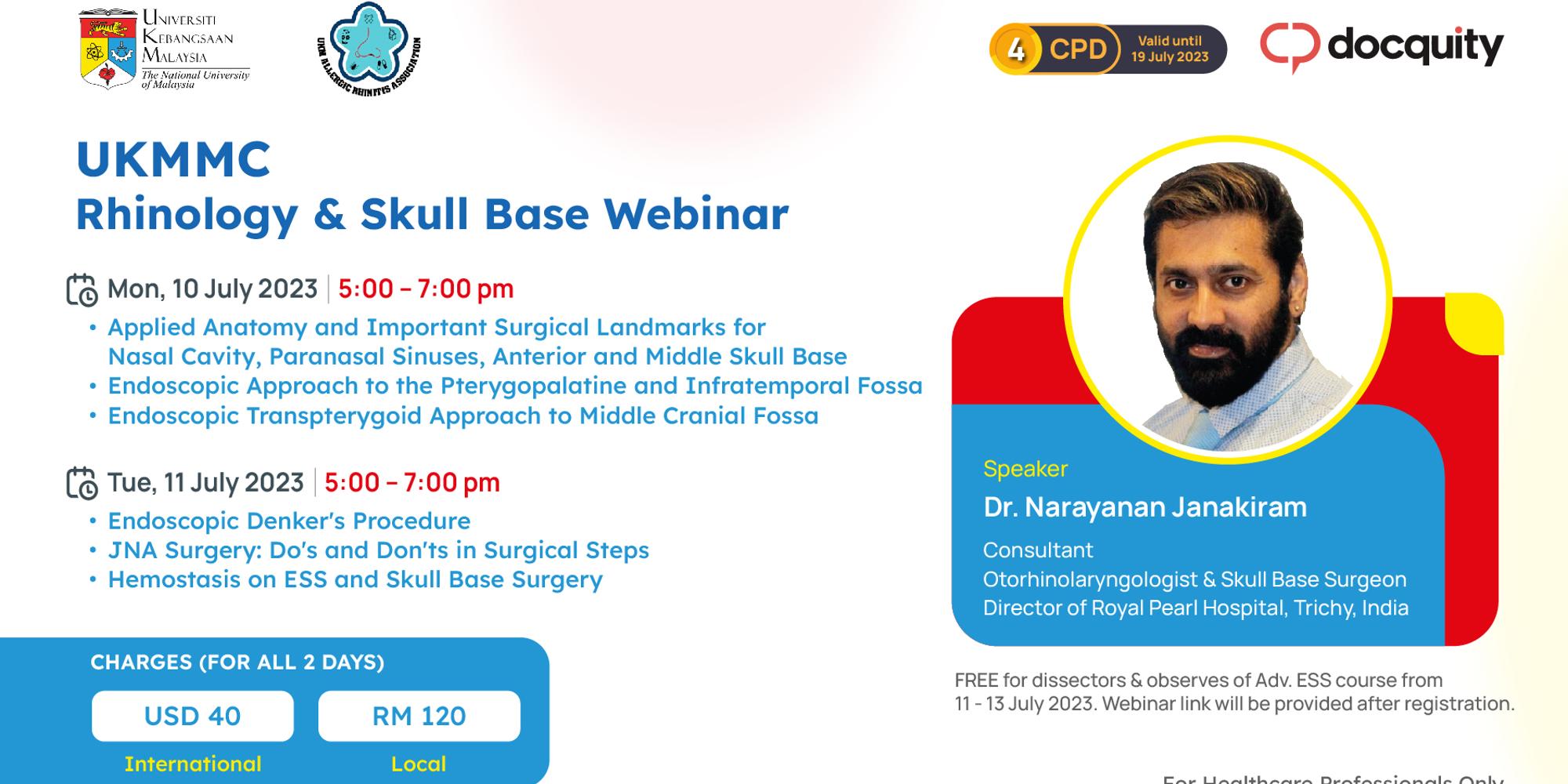 UKMMC Rhinology & Skull Base Webinar · Luma