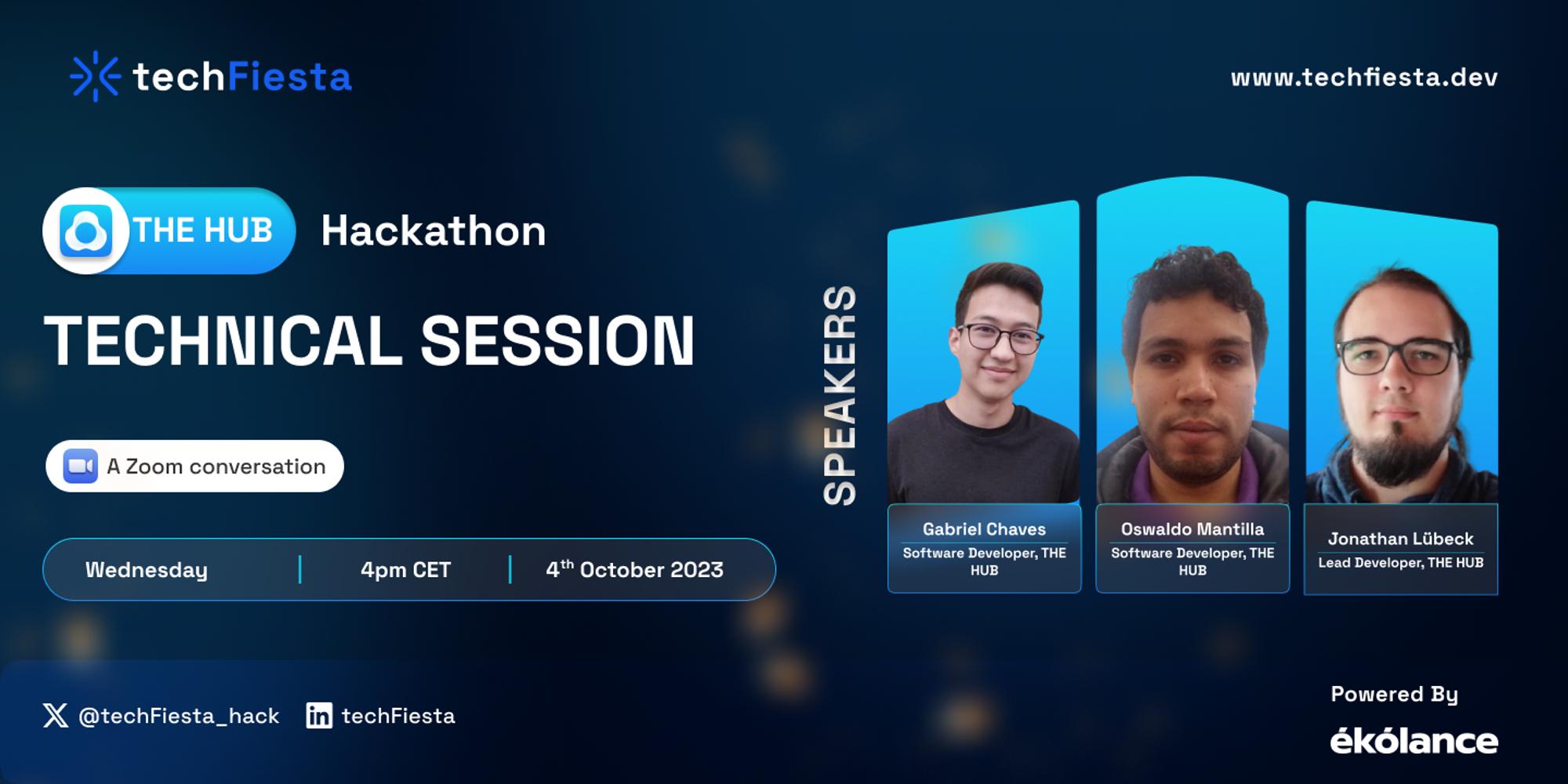 THE HUB Hackathon - Technical Session · Zoom · Luma