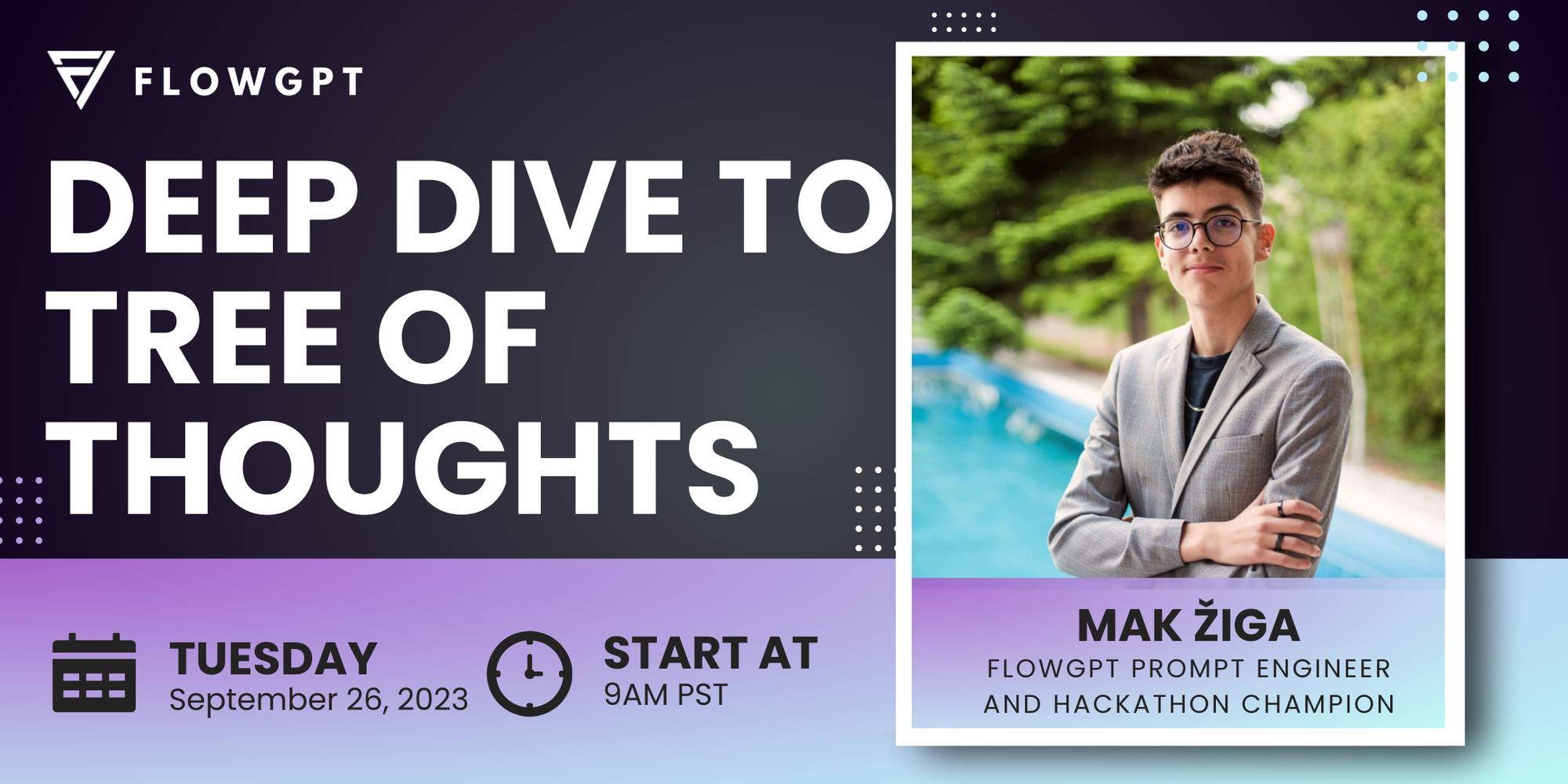 [FlowGPT] Prompt Engineering - Deep Dive to Tree of Thoughts (ToT) · Zoom · Luma