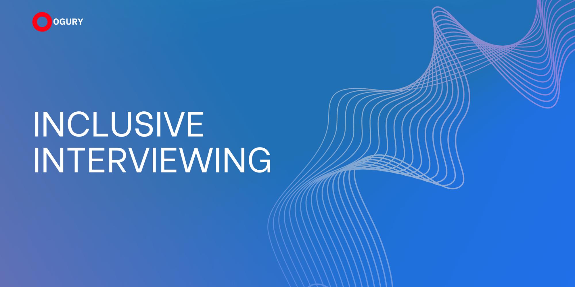 September Track - workshop: Inclusive Interviewing · Zoom · Luma