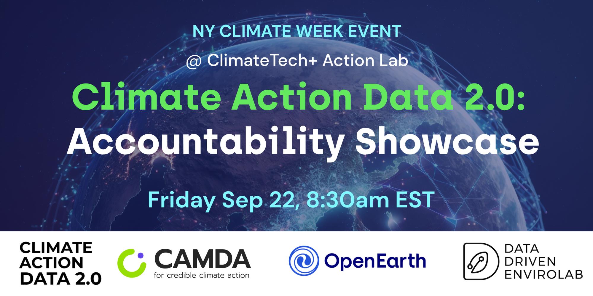 Climate Action Data 2.0: Accountability Showcase · Luma