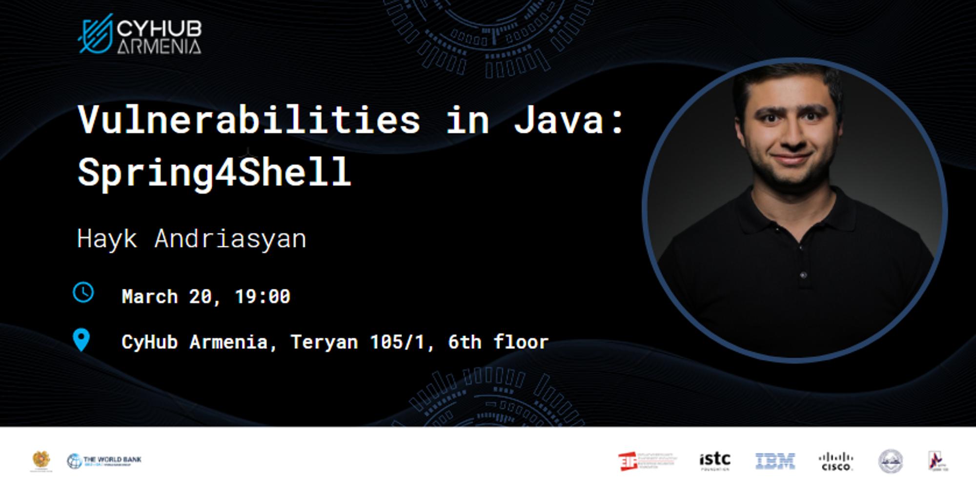 MEETUP: Vulnerabilities in Java: Spring4Shell · Luma