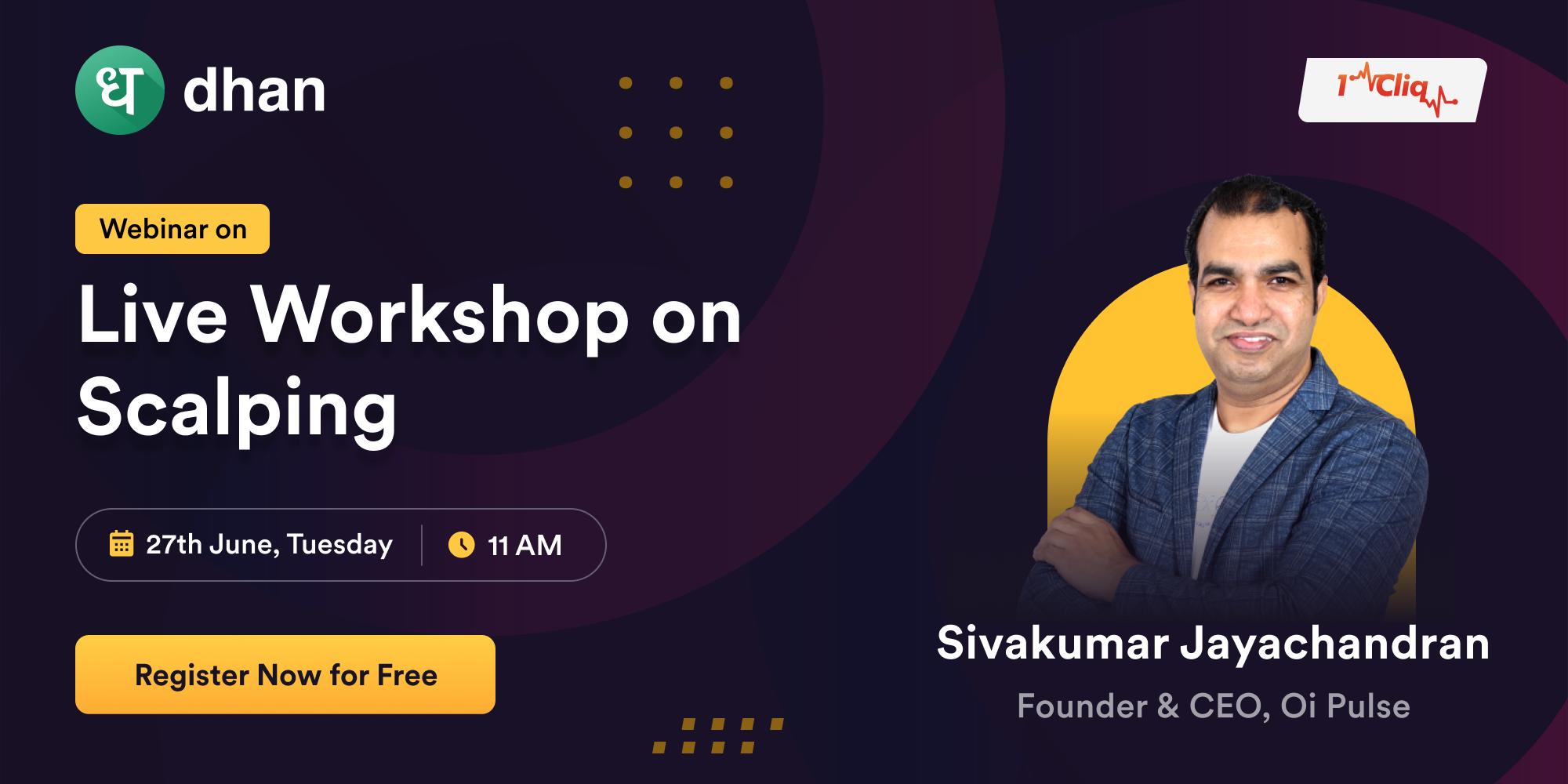 Webinar: Live Workshop on Scalping · Zoom · Luma