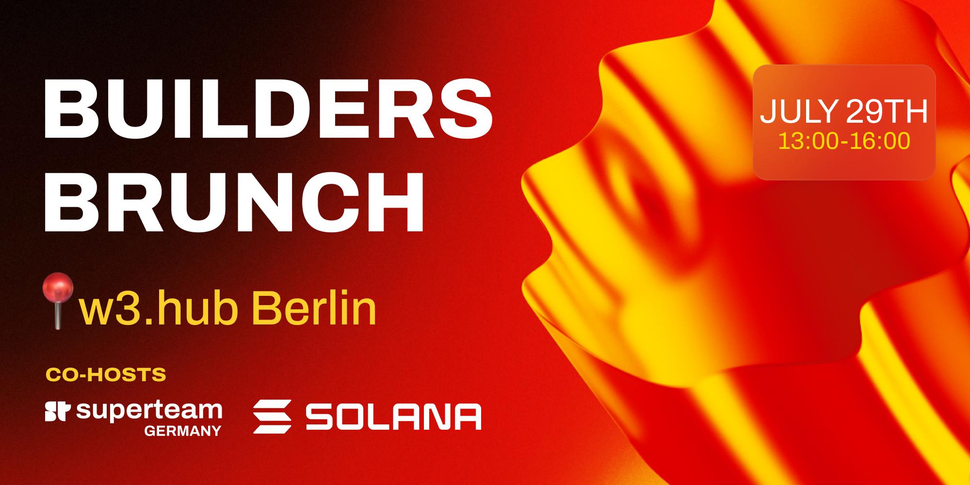 Solana Builders Brunch · Luma