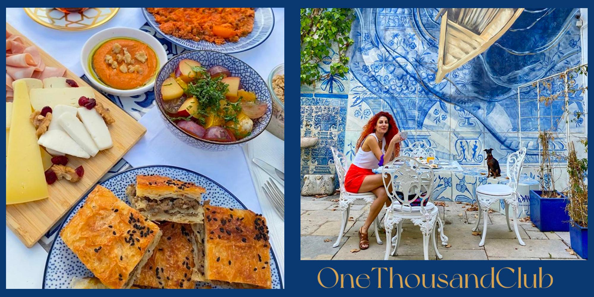 Turkish brunch in a hidden patio of an art club house · Luma