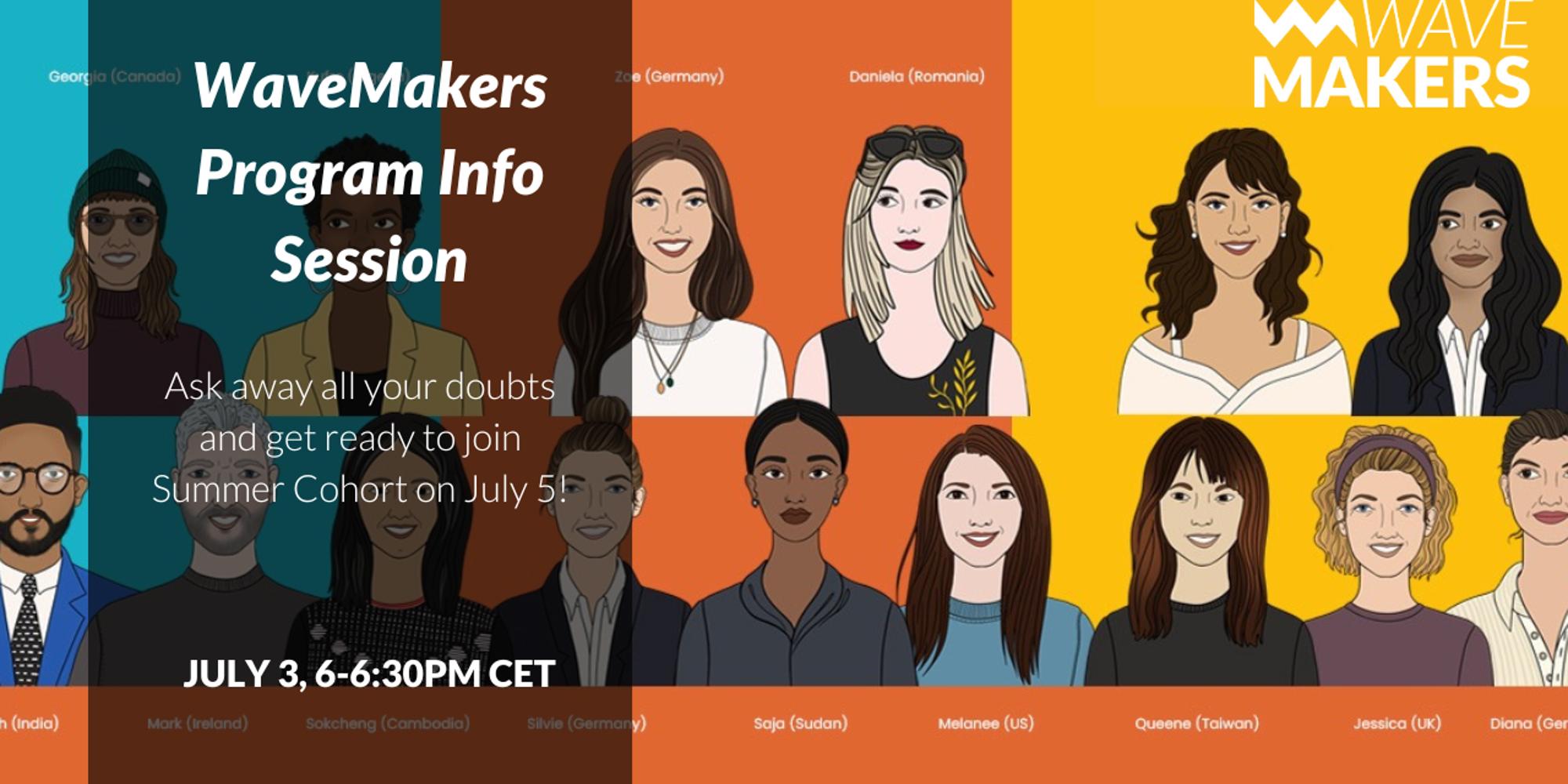 WaveMakers Program Info Session · Zoom · Luma