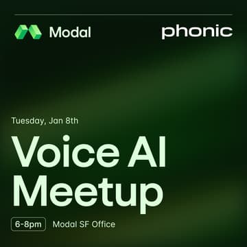 Cover Image for Voice AI Builders Meetup with Modal & Phonic