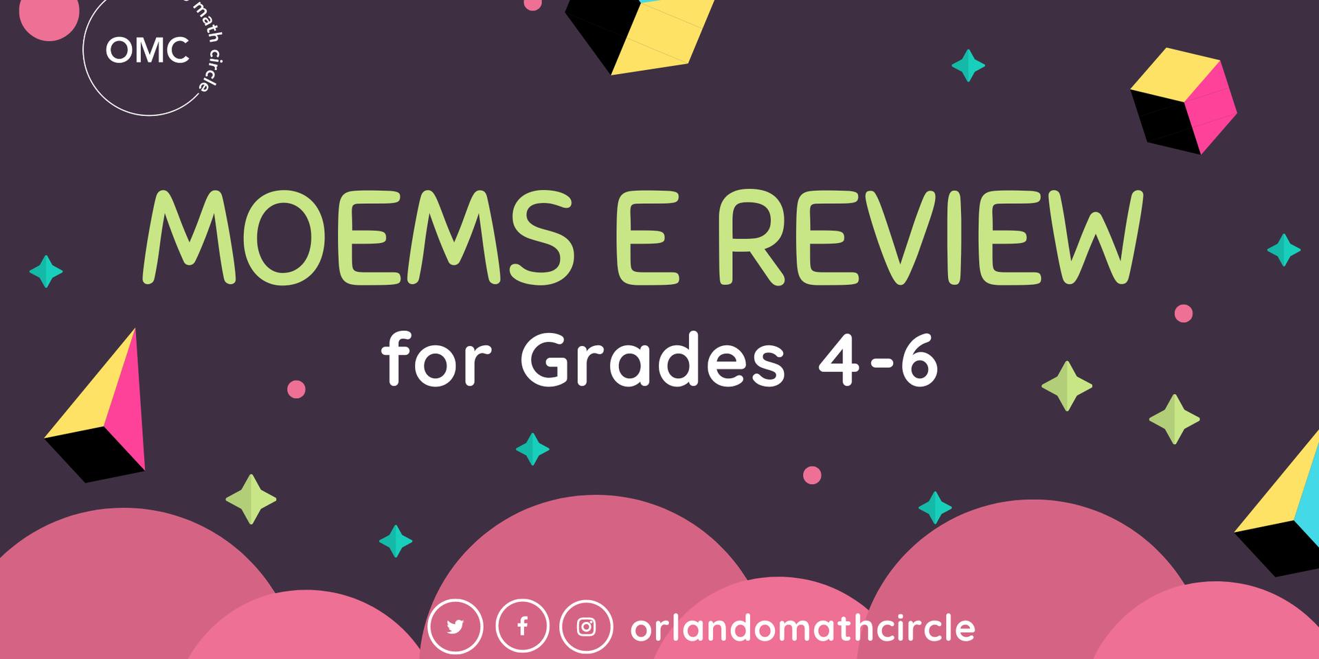 MOEMS E Review (For Grades 4-6) · Zoom · Luma