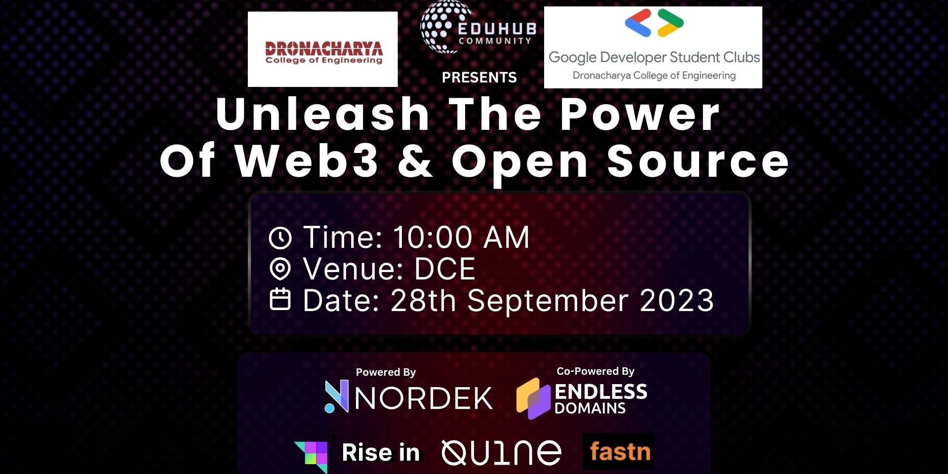 Unleash The Power of Web3 & Open Source - DCE · Luma