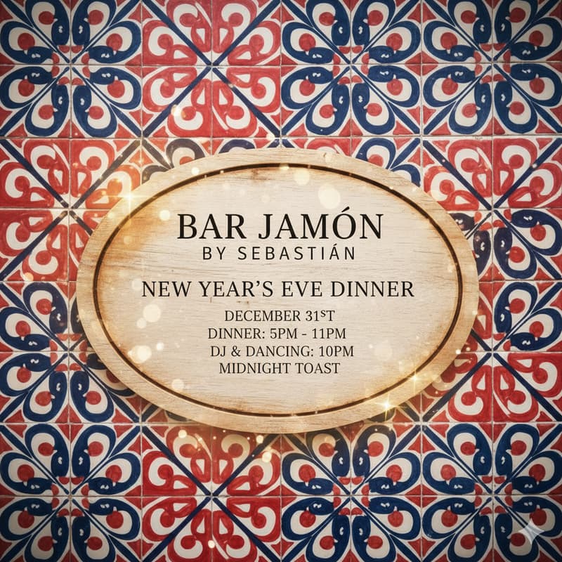 Bar Jamón by Sebastian NYE Dinner & Party · Luma