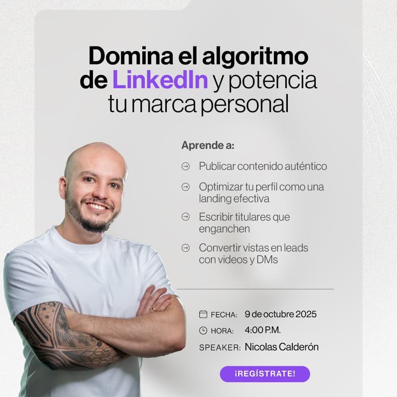 Domina el algoritmo de LinkedIn y potencia tu marca personal · Luma