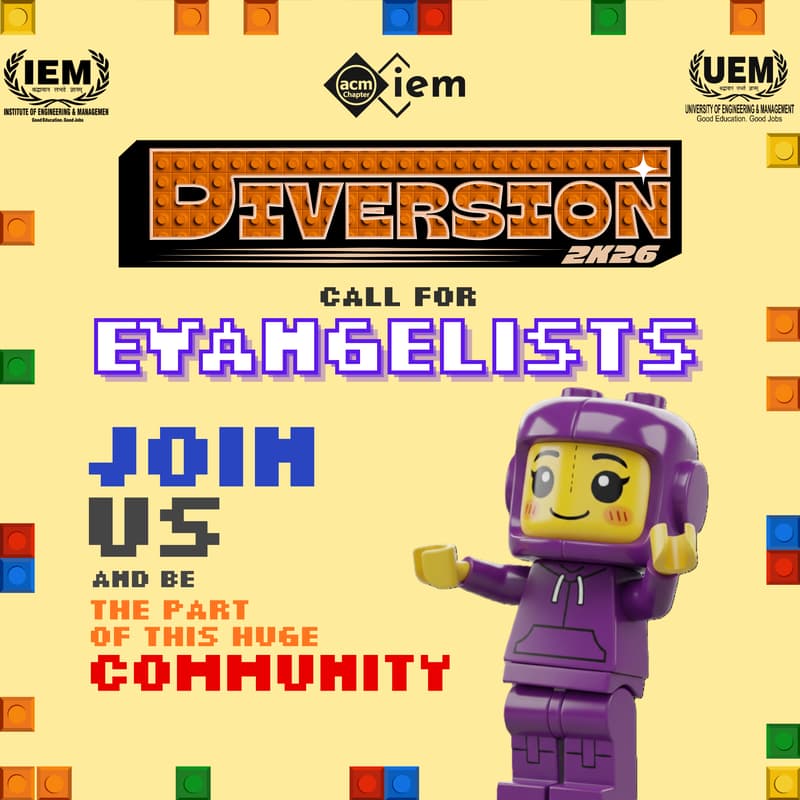 DIVERSION 2K26 - Call For Hackathon Evangelist · Luma
