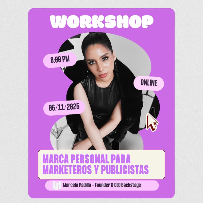 Workshop Online Marca Personal para Marketeros y Publicistas · Zoom · Luma