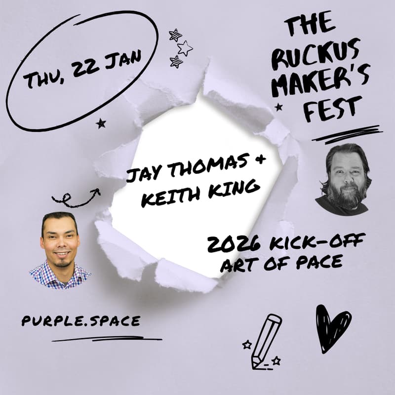 Art of Pace - 2026 Kick-off - with Jay Thomas & Keith King · Zoom · Luma