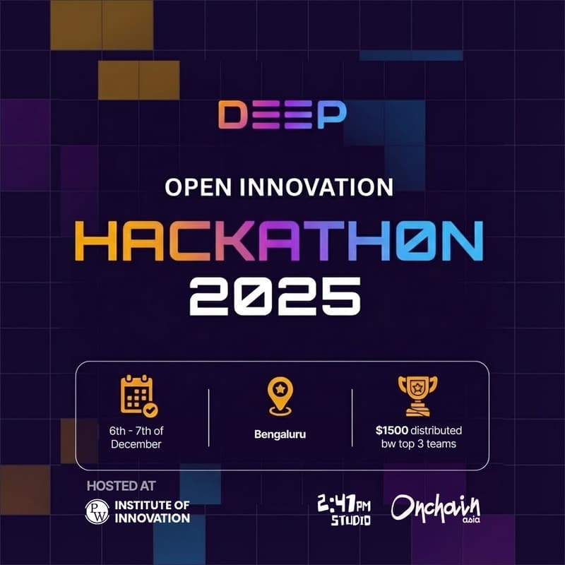 DEEP Open Innovation Hackathon #OIH2025 · Luma