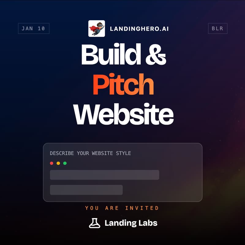 Build & Pitch Your Website · Luma