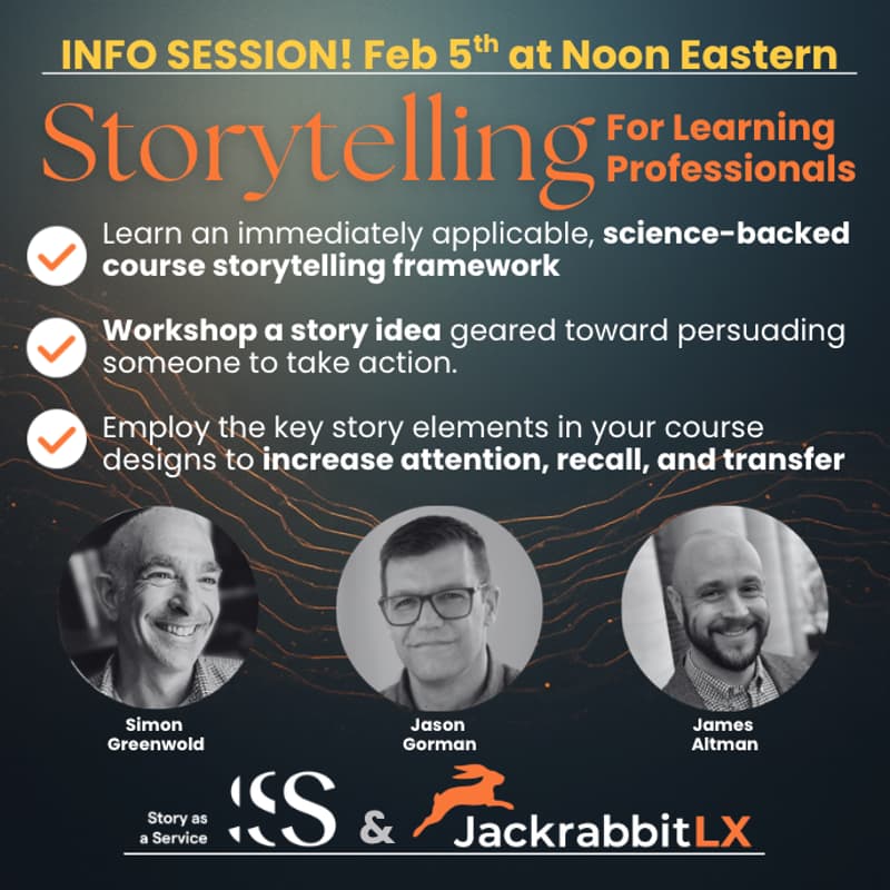 Storytelling for Learning Professionals: INFO SESSION · Luma