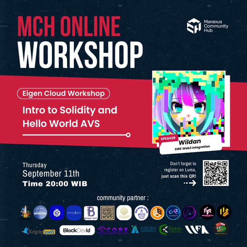 MCH Online Workshop: Let's coding with Eigen Cloud · Luma